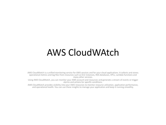 AWS CloudWAtch log insights example presentation.pptx