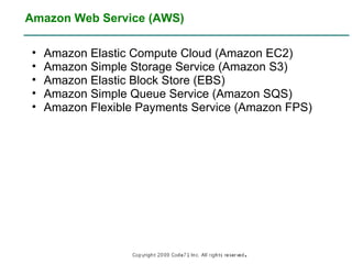 Amazon Web Sevice(aws) | PPT