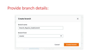 AWS CodeCommit Setup | PPTX