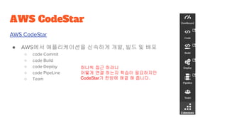 AWS CodeStar와 AWS Mobile Hub으로 보는 웹과 모바일의 개발 / 운영 비교 | PPT