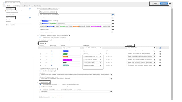 Building Digital Assistant (voice bot) with Lex and Lambda | PDF
