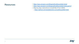 Building Digital Assistant (voice bot) with Lex and Lambda | PDF