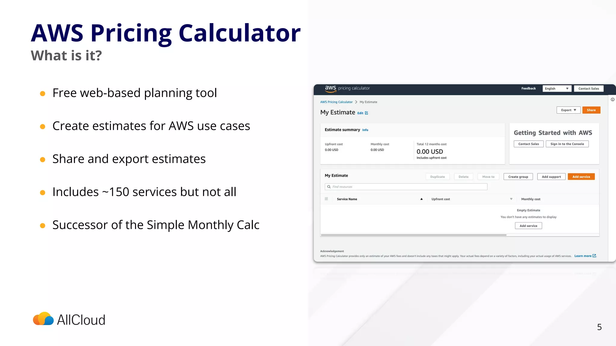 The AWS Pricing Calculator - An ultra-low-cost product. How to save ...