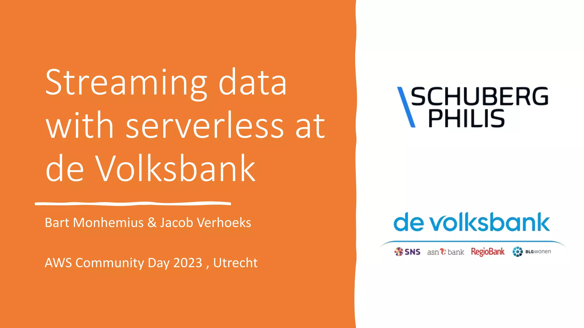 Streaming data using aws serverless in a bank - AWS Community day NL ...