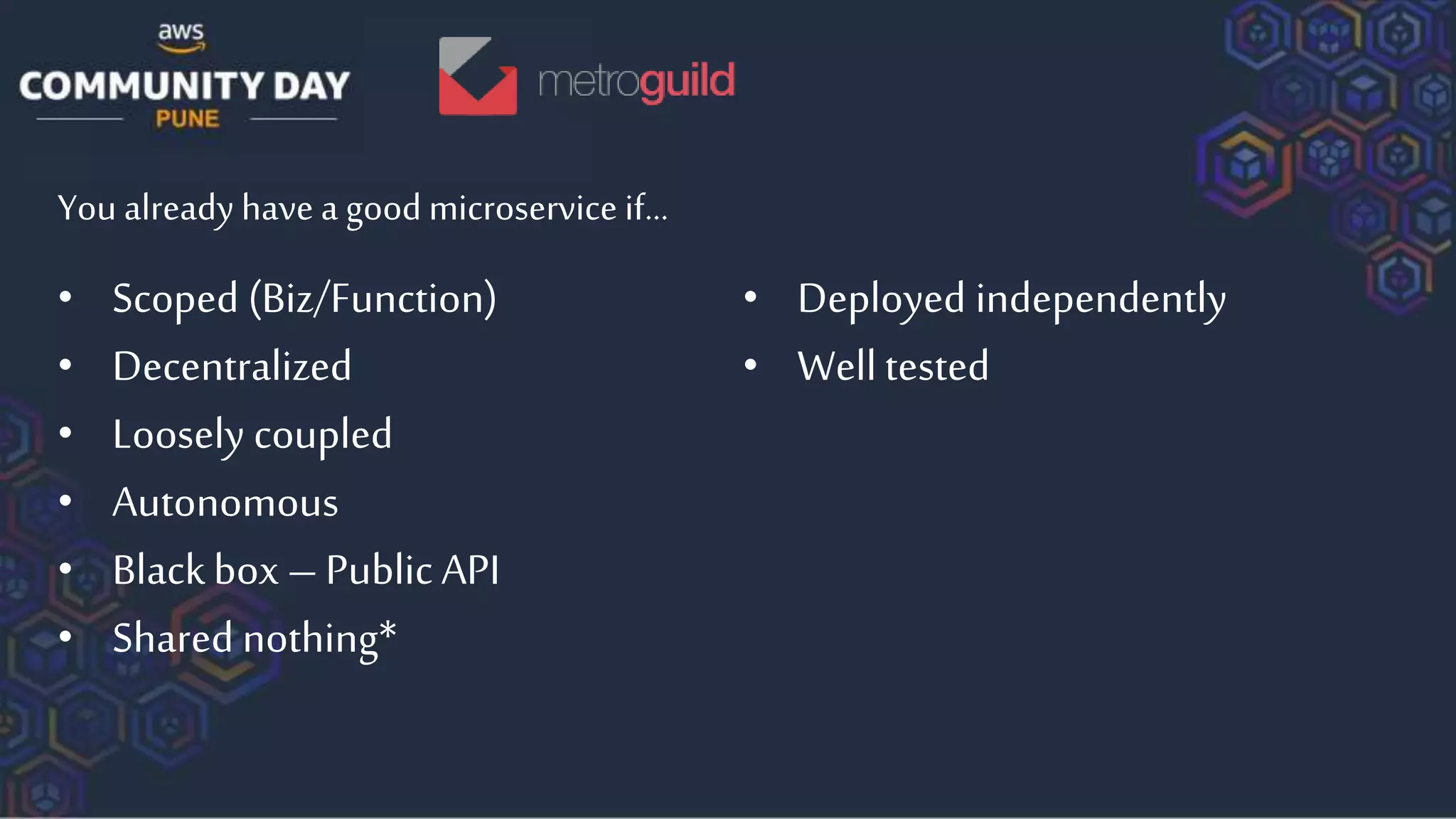Microservices Design And Best Practices On Aws Pptx Cloud Computing Internet