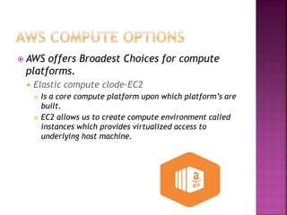 Aws compute options | PPTX