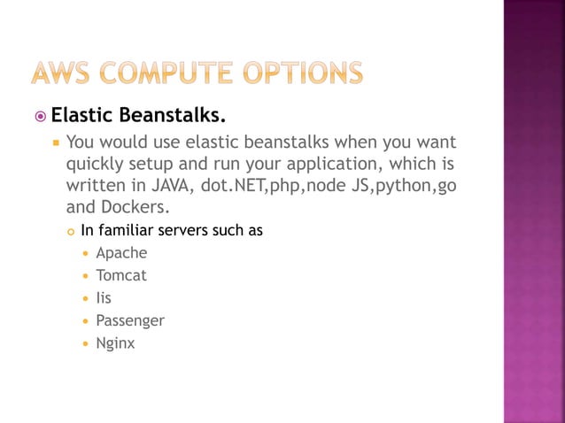 Aws compute options | PPTX