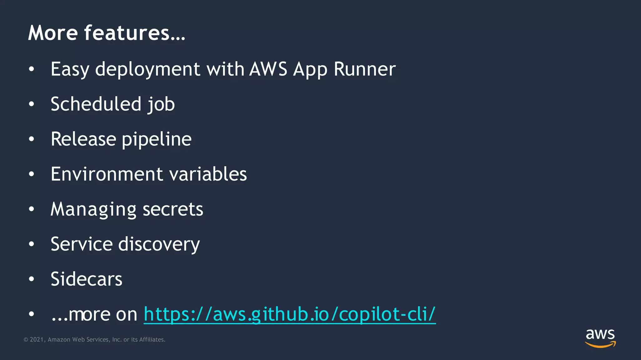 Operate Containers with AWS Copilot | PDF