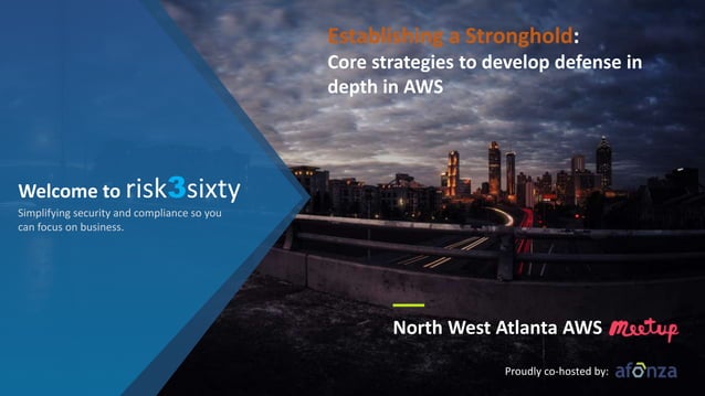 Core strategies to develop defense in depth in AWS | PPT