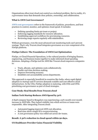 AWS FinOps & Cost Management & Allocation Tool | PDF