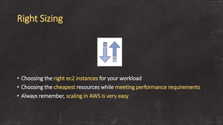 Aws cost strategies | PPTX