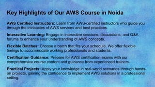 AWS Course in Noida. pptx | PPTX | Cloud Computing | Internet