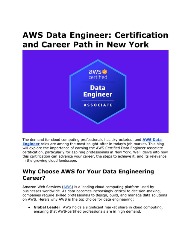 AWS Data Engineer_ Certification and Career Path in New York.docx