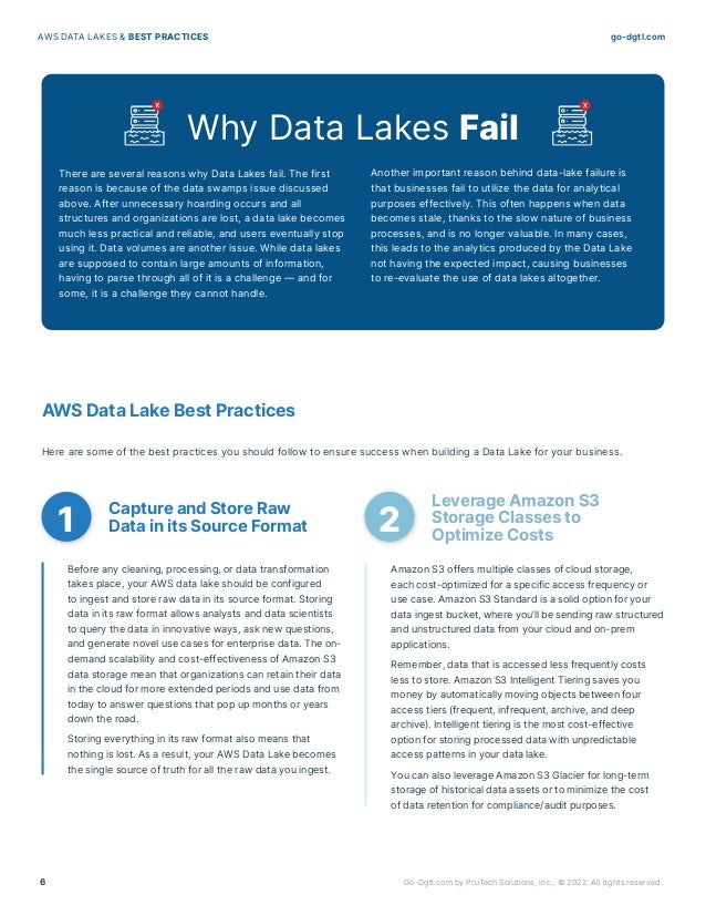 AWS Data Lakes and Best Practices | PDF