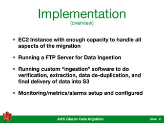 AWS Data Migration case study: from tapes to Glacier | PDF