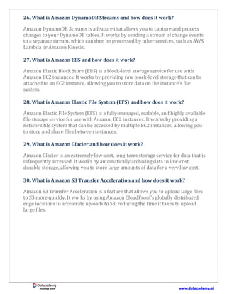 AWS data storage Amazon S3, Amazon RDS.pdf | Cloud Computing | Internet