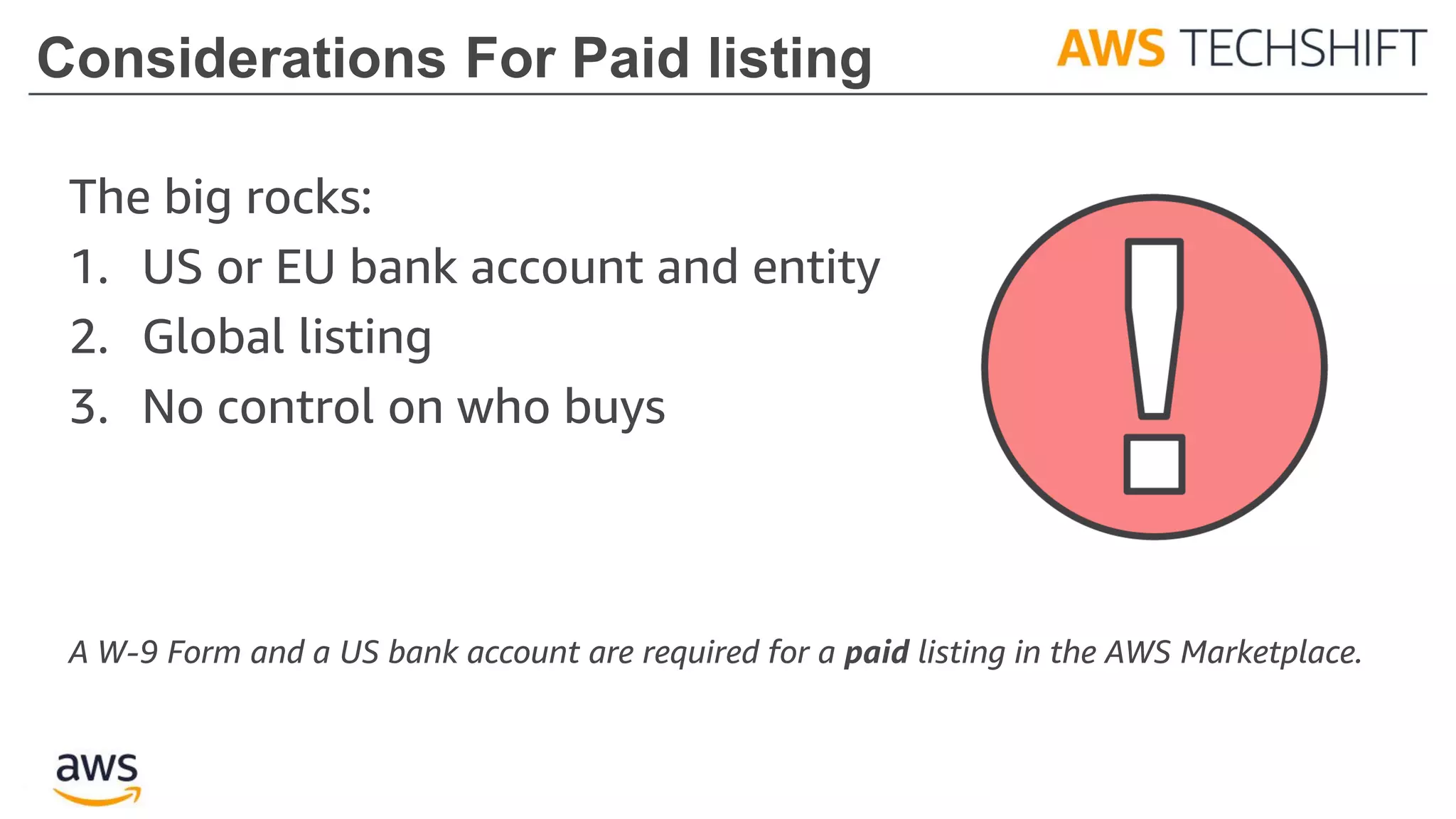 AWS Marketplace Enabling Digital Innovation (David Wright, AWS BD) :: AWS TechShift 2018 | PPT