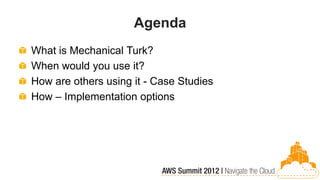 Amazon Mechanical Turk Overview | PPTX