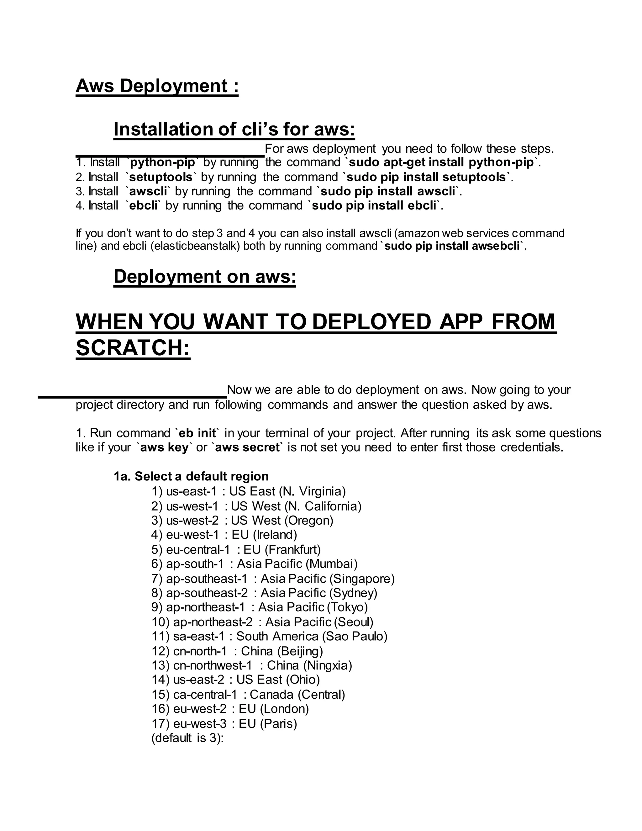 Aws Deployment Pdf