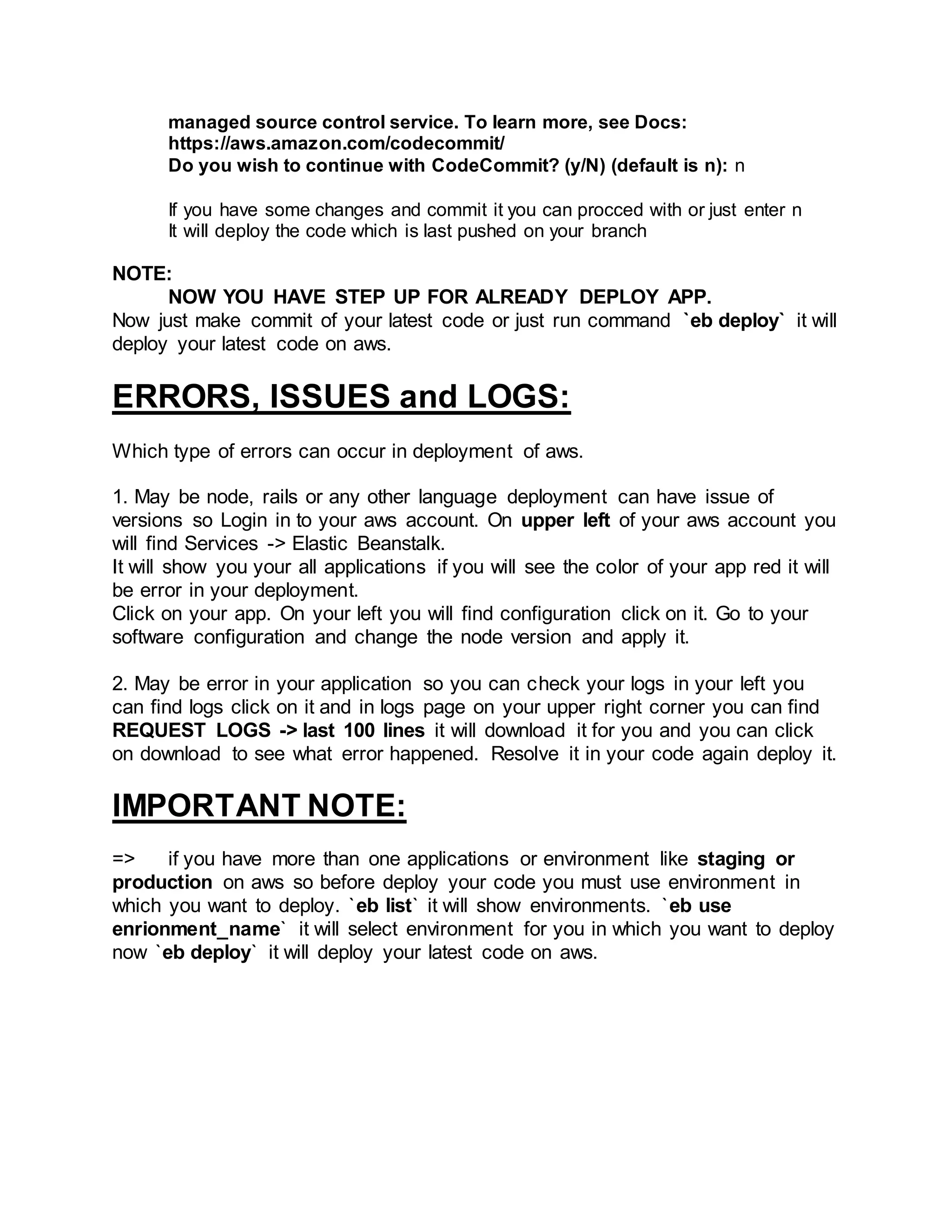 Aws deployment | PDF