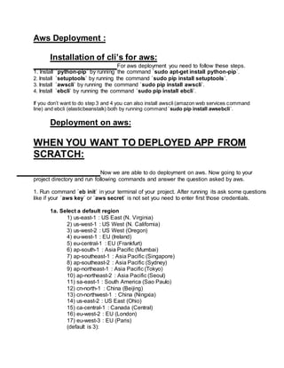 Aws deployment | PDF