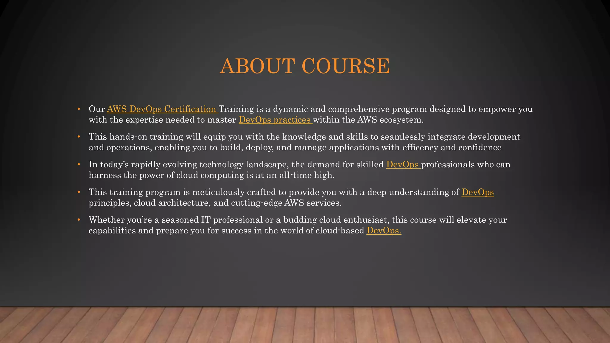 AWS DevOps Certification Training-wiculty | PPTX