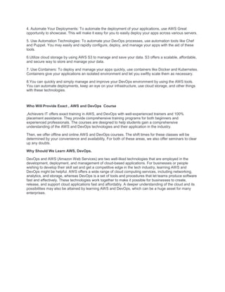 AWS devops content | PDF