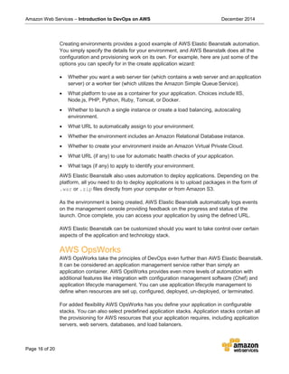 Aws dev ops pdf | PDF