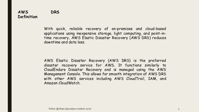 AWS Elastic Disaster Recovery | PPTX