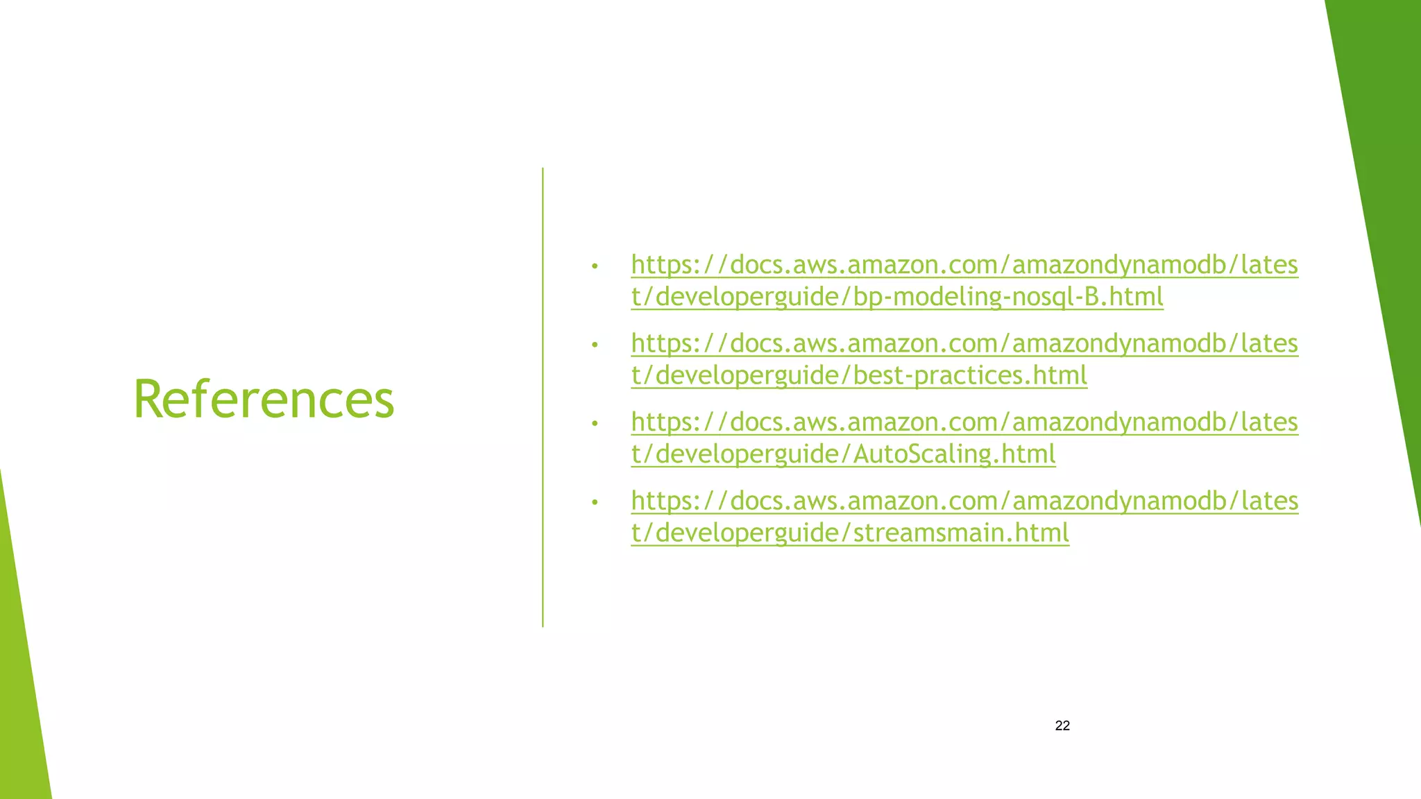 Deep Dive Into Aws Dynamodb Ppt