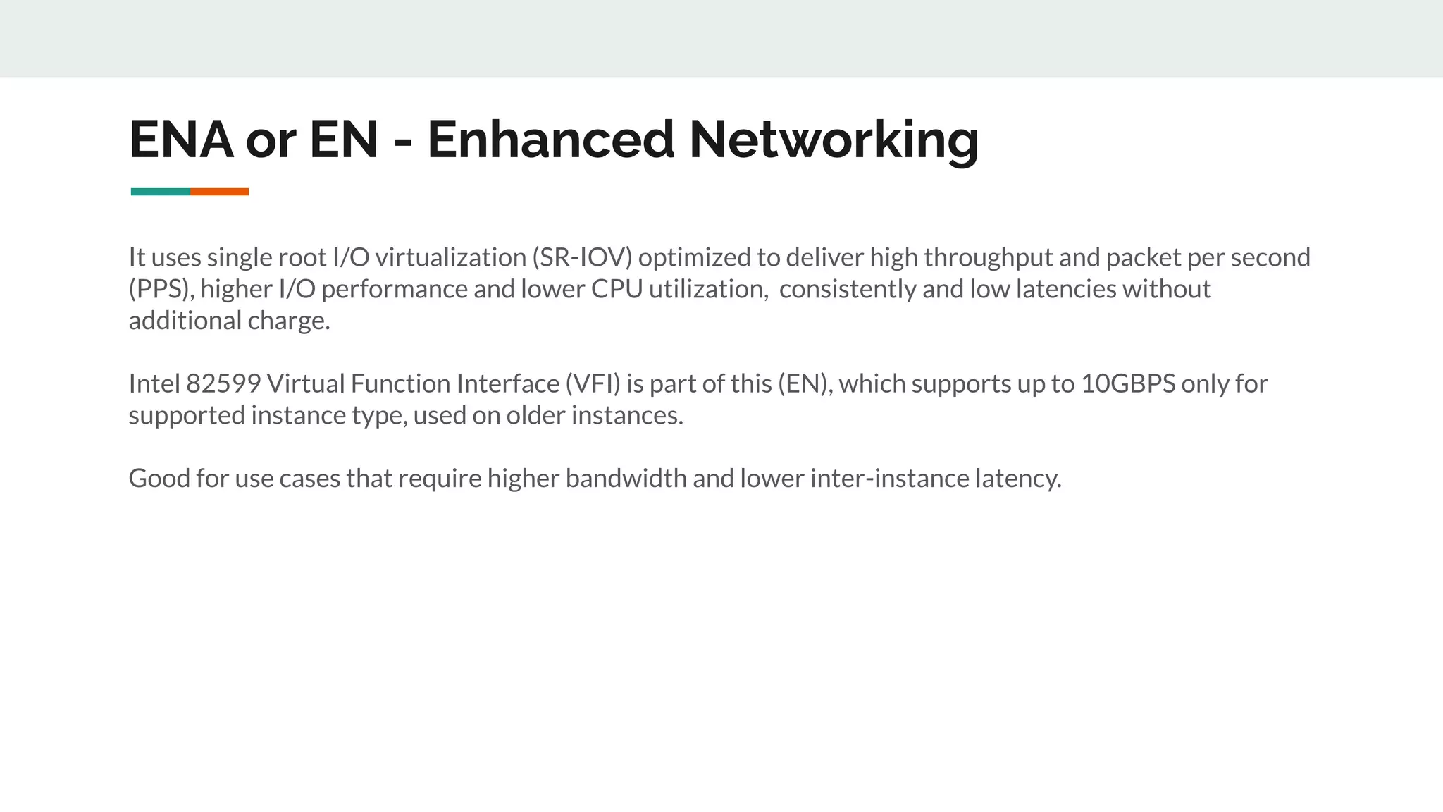 Aws EC2 ENI, ENA, EFA | PPT