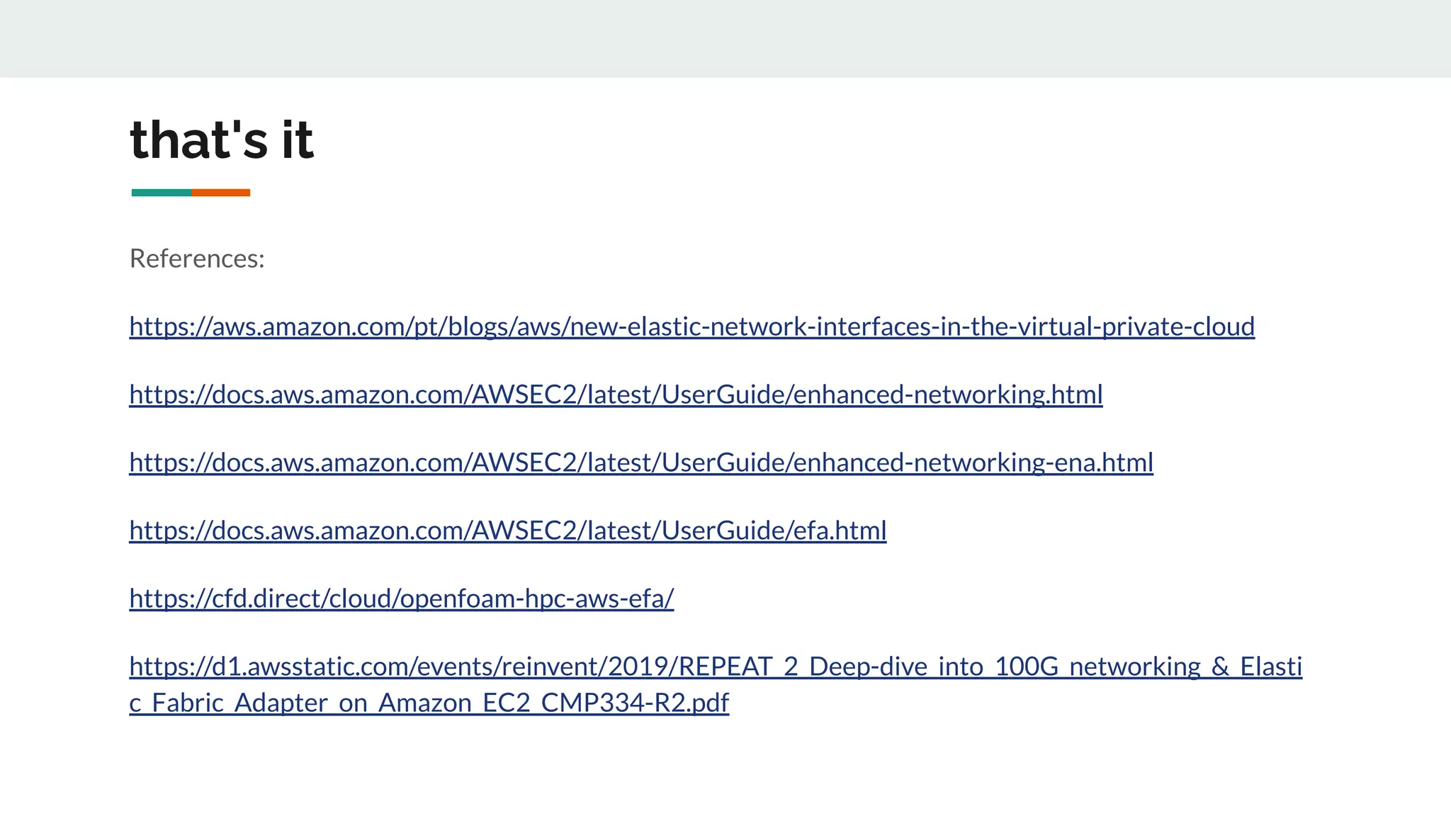 Aws EC2 ENI, ENA, EFA | PPT
