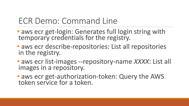 AWS Elastic Container Registry | PPTX