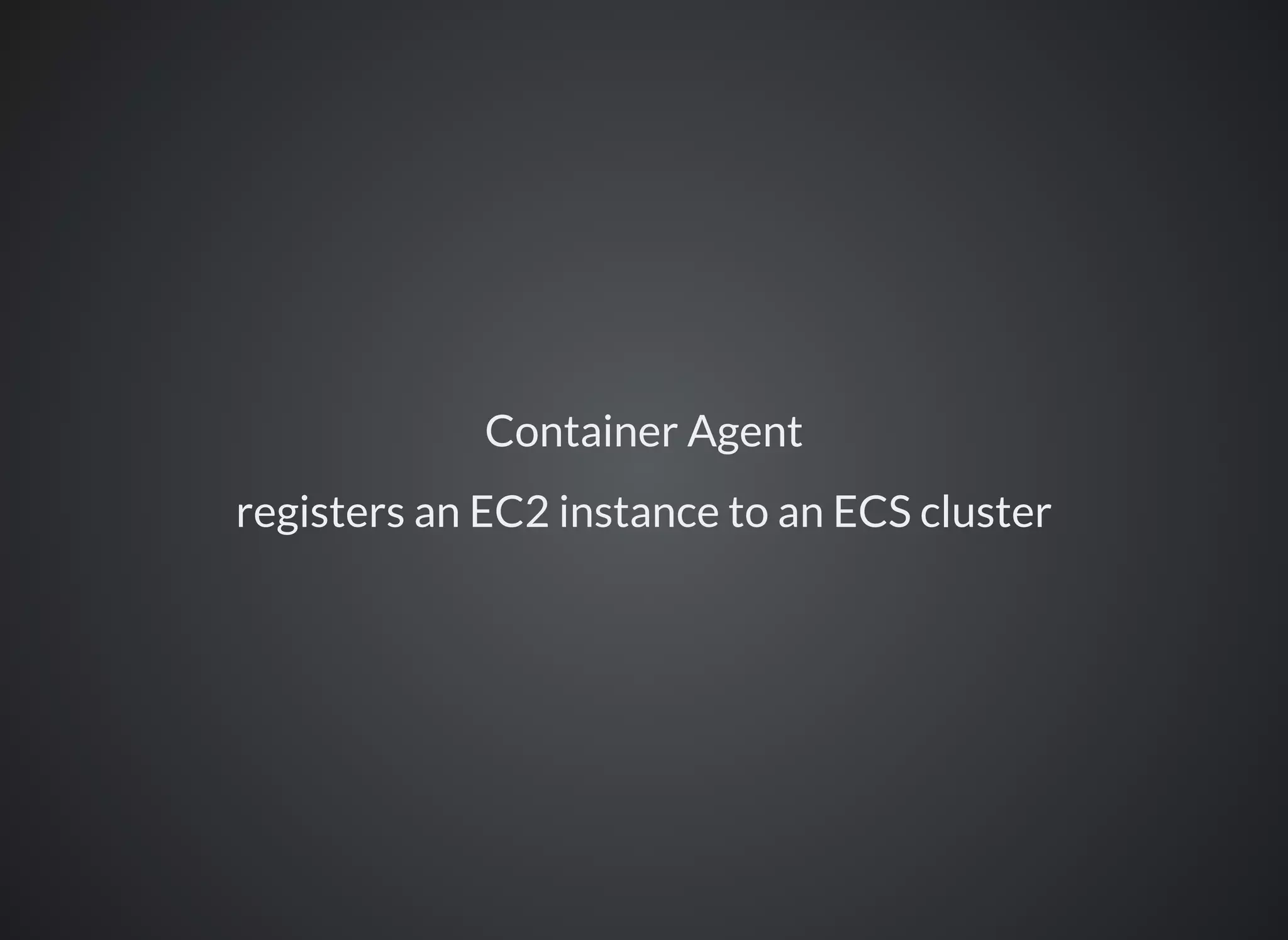 Amazon Web Services EC2 Container Service (ECS) | PPT