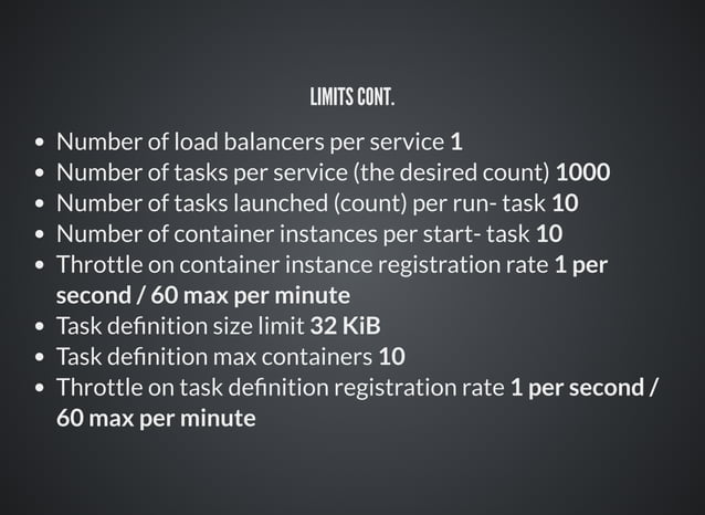 Amazon Web Services EC2 Container Service (ECS) | PPT