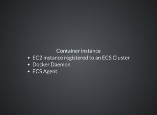 Amazon Web Services EC2 Container Service (ECS) | PPT