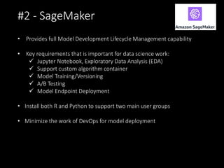 Aws education meetup - Large scale data preprocessing with sagemaker - Weiyih | PDF