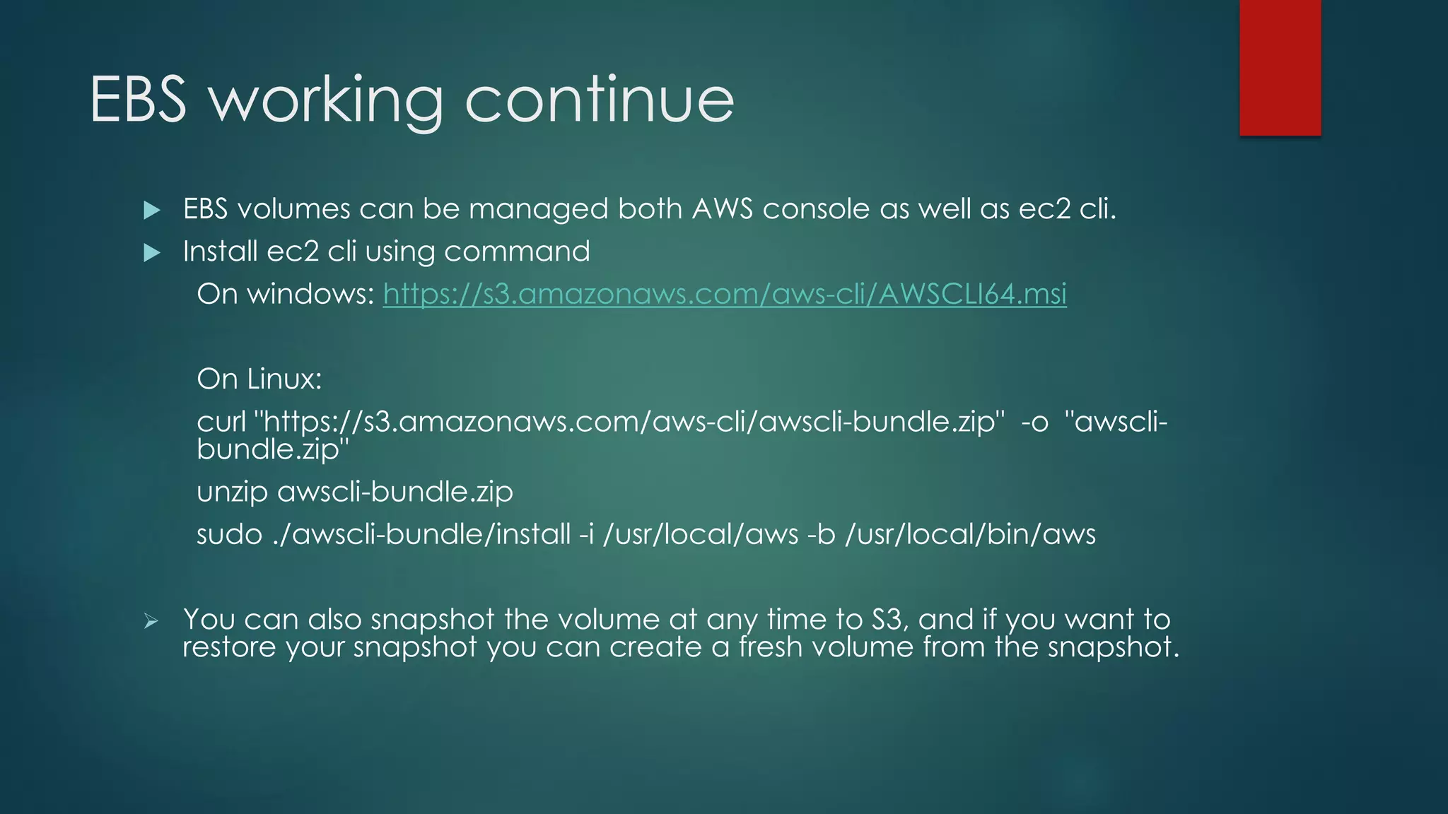 Aws Elastic Block Storage | PDF
