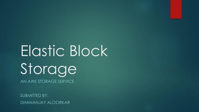 Aws Elastic Block Storage | PDF
