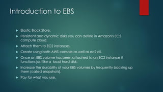 Aws Elastic Block Storage | PDF