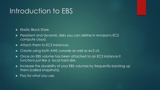 Aws Elastic Block Storage | PDF