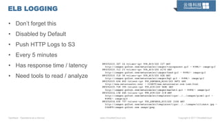 AWS ELB Tips & Best Practices | PPT