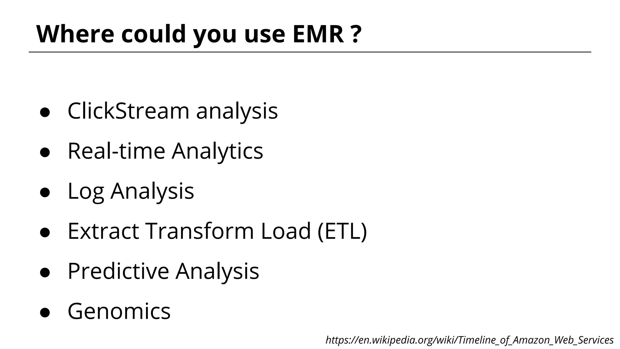 AWS EMR (Elastic Map Reduce) explained | PDF | Cloud Computing | Internet