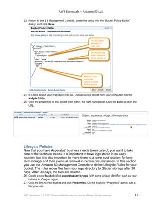 AWS essentials S3 | PDF