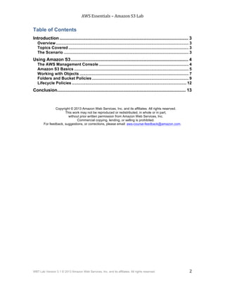 AWS essentials S3 | PDF
