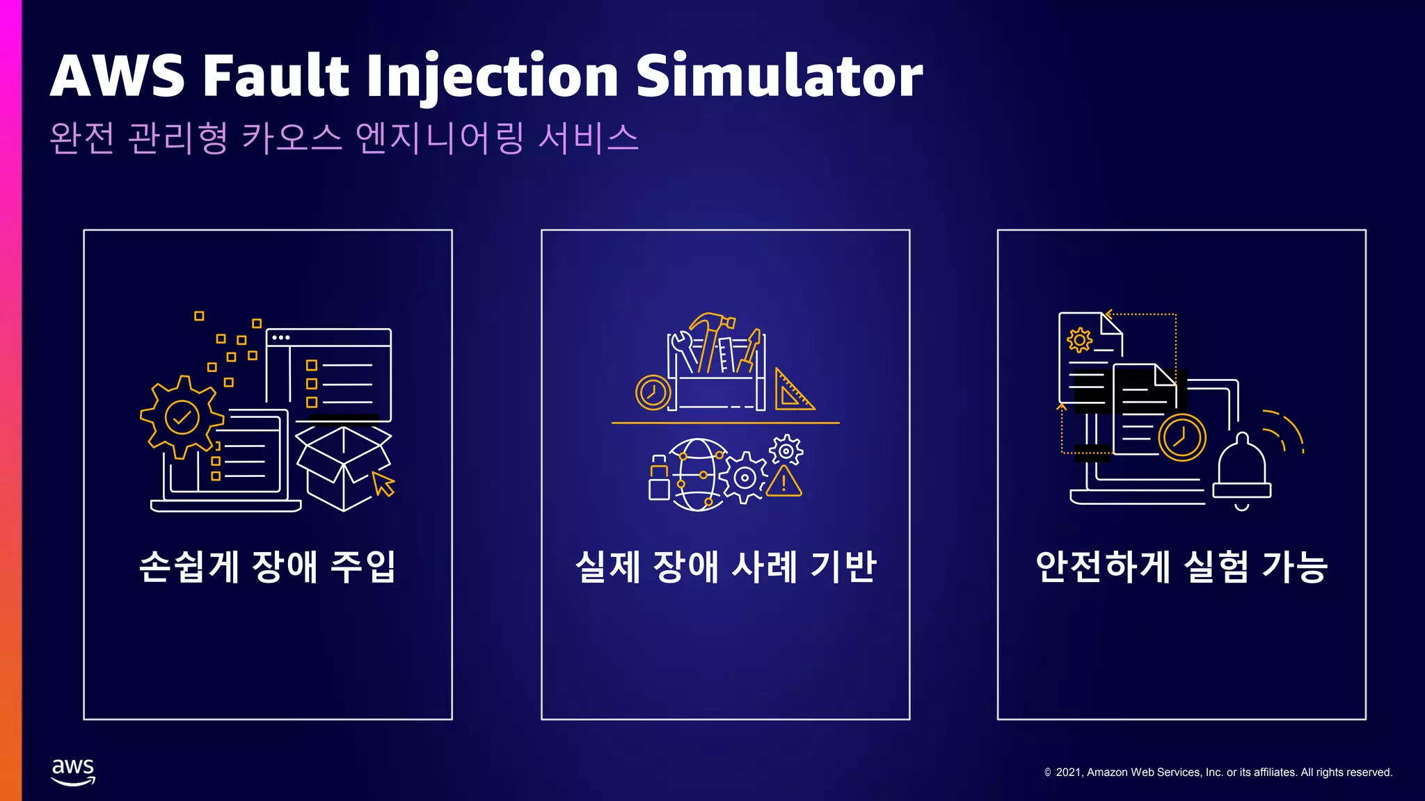 AWS Fault Injection Simulator를 통한 실전 카오스 엔지니어링 - 윤석찬 AWS 수석 테크에반젤리스트 ...