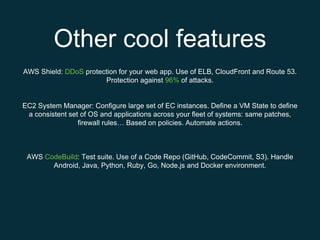 AWS re:Invent 2016 : announcement, technical demos and feedbacks | PPTX