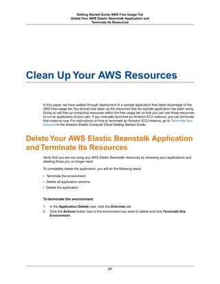 Awsgsg freetier | PDF