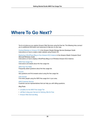 Awsgsg freetier | PDF