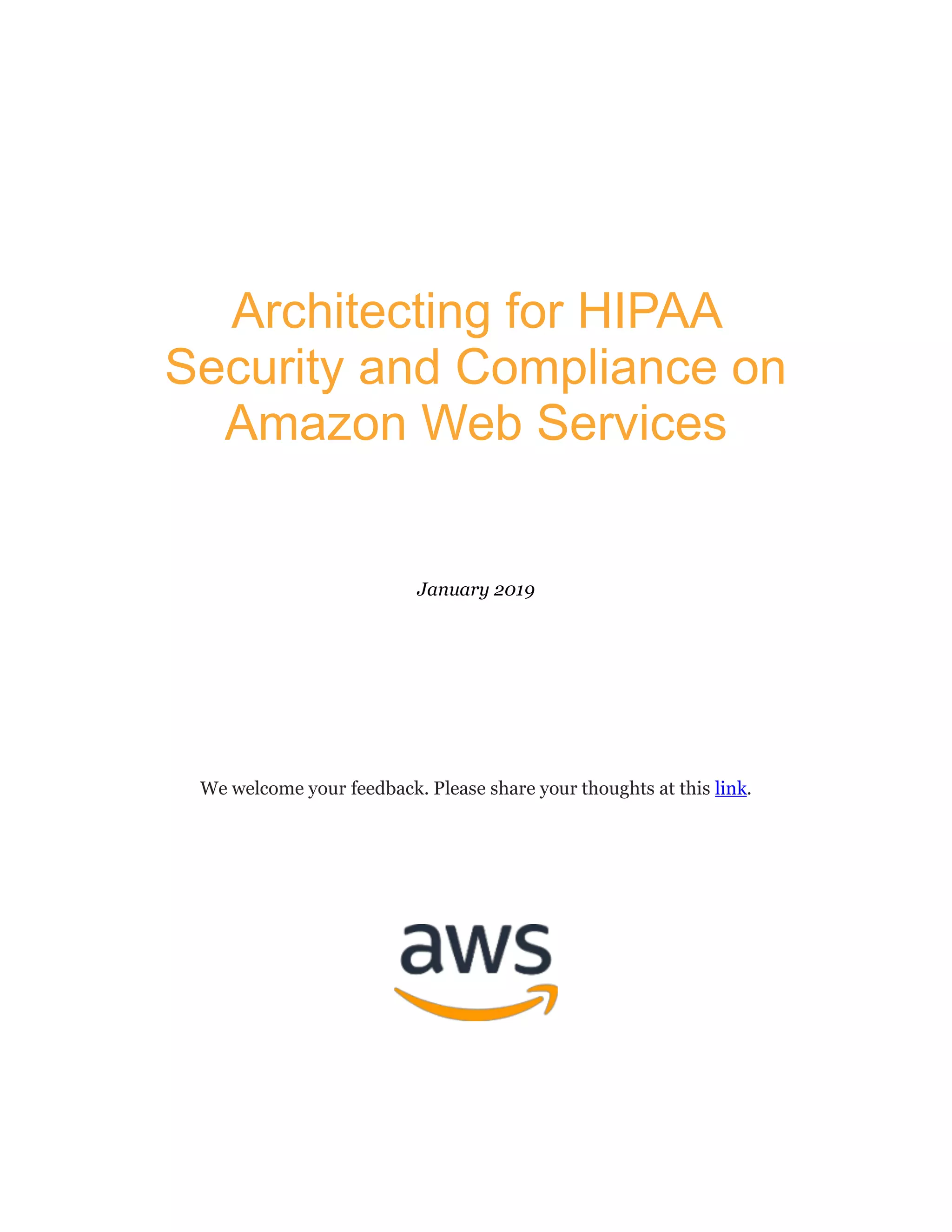 Aws hipaa compliance_whitepaper | PDF